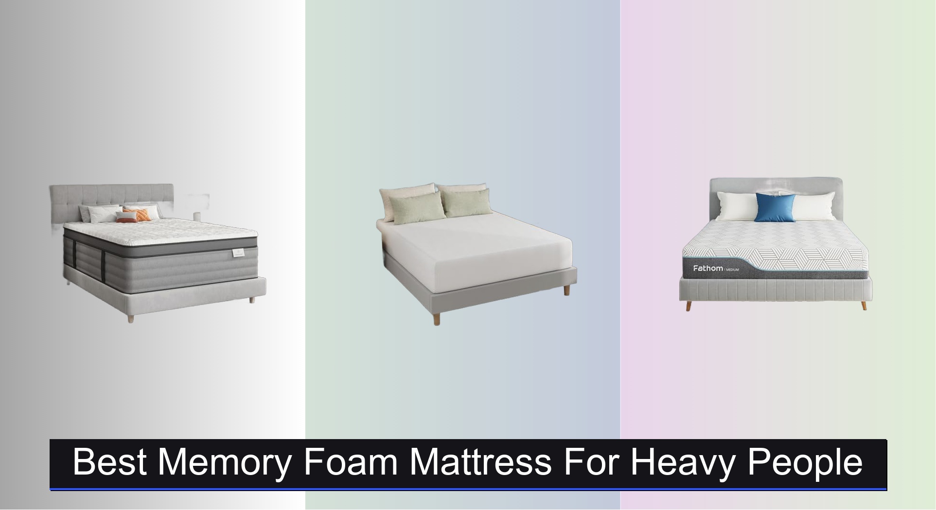 7 Best Memory Foam Mattresses for Heavy People (2025 Guide)